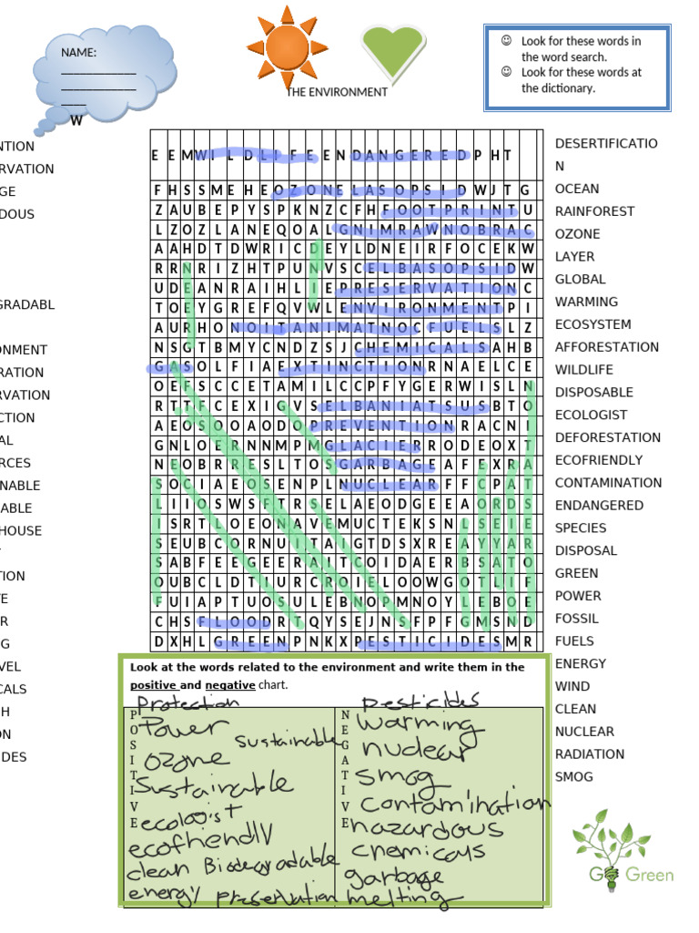 Wordsearch Environment 72037 | PDF | Natural Environment ...