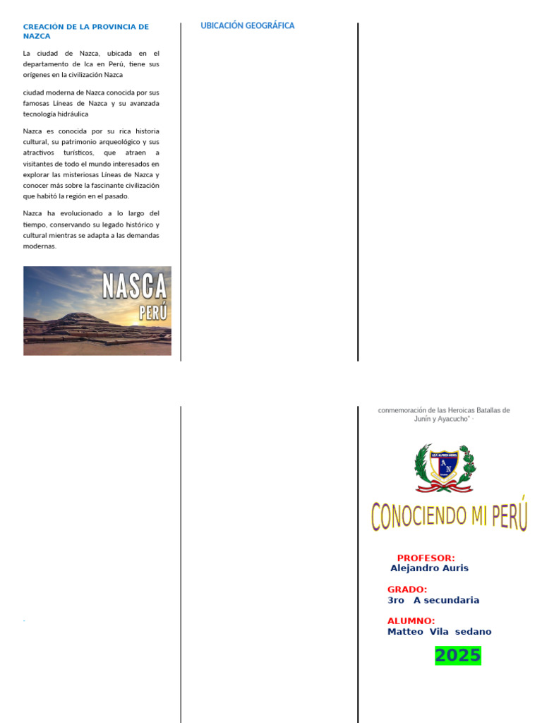 Triptico Word Brayan Nasca | PDF