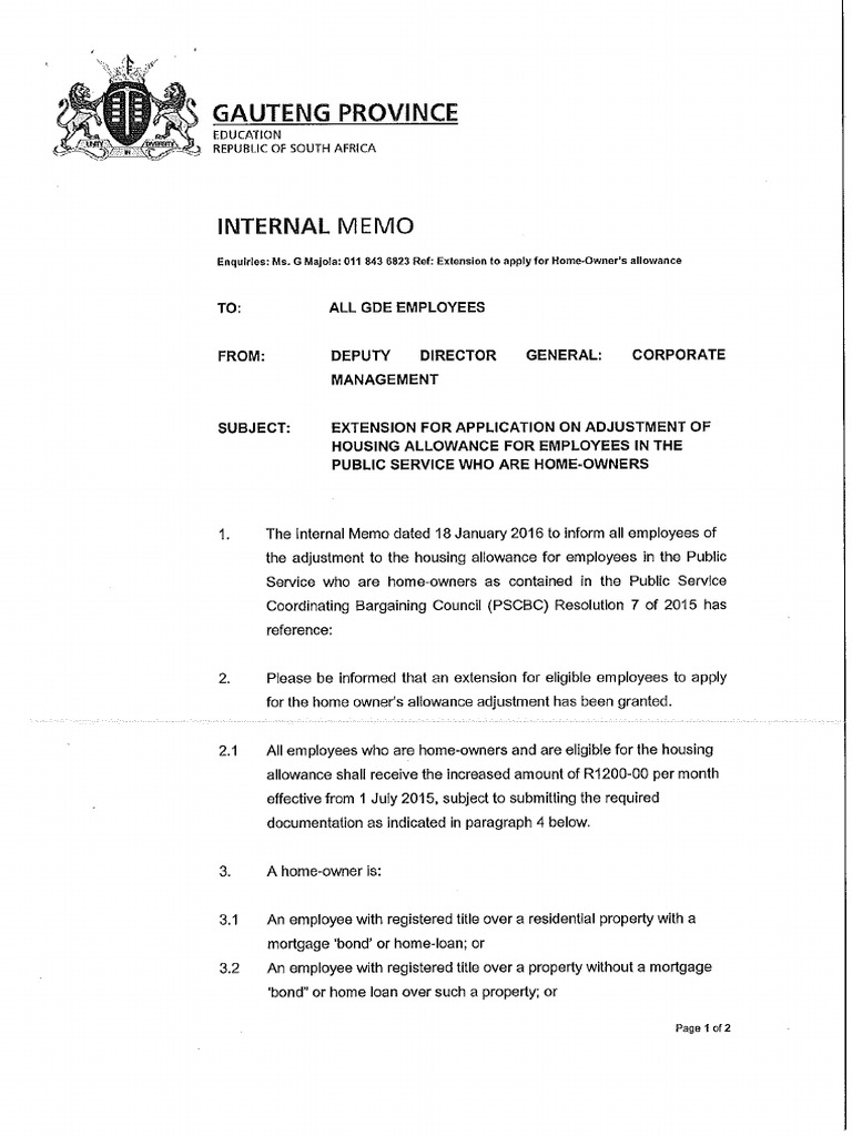 Home Owner Allowance For 1st Time Applicants | PDF