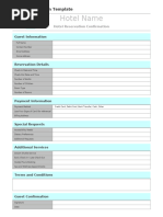 Hotel Booking Confirmation Email Template | PDF