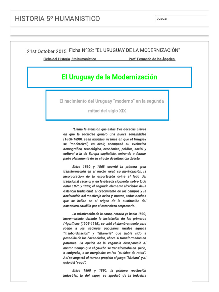Historia 5º Humanistico | PDF