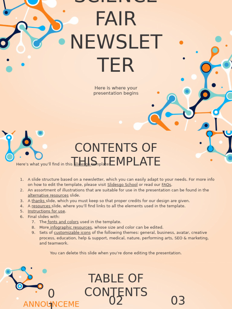 Science Fair Newsletter Template | PDF | Planets | Saturn