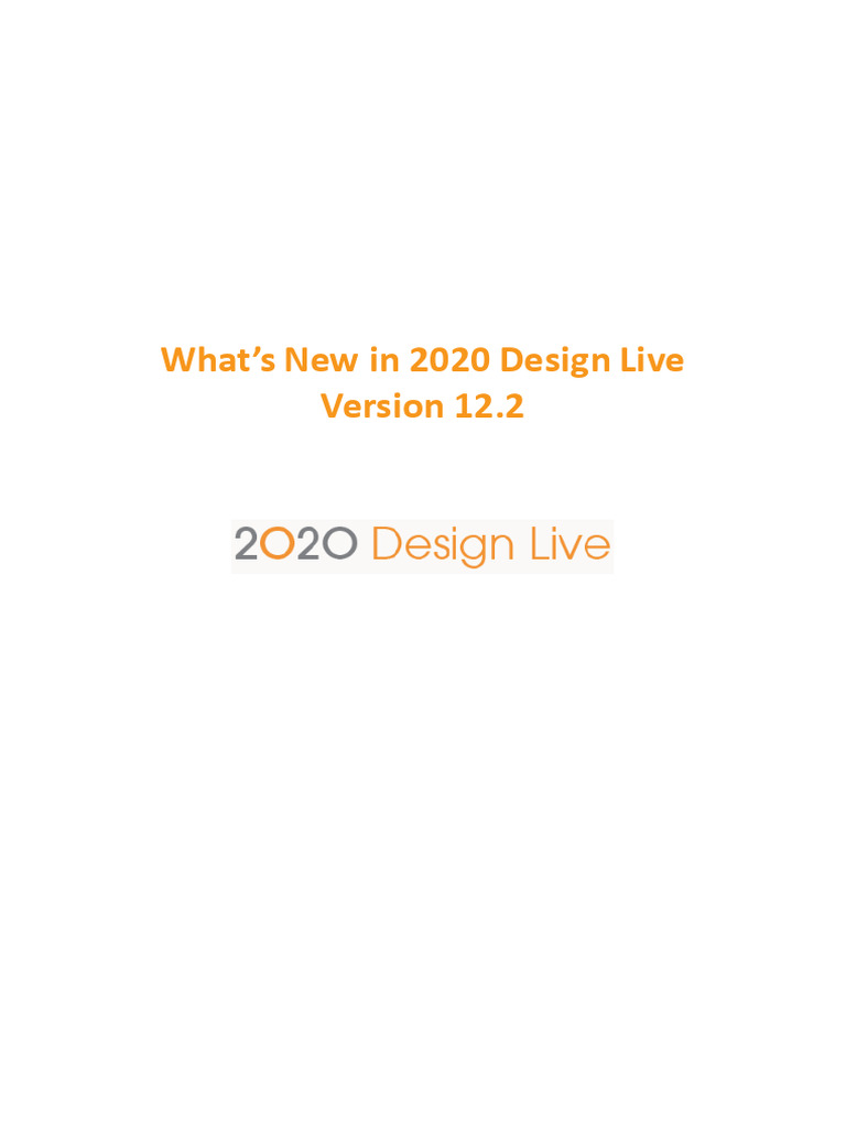 Whatsnew - 2020 - Design Version 12.1live | PDF | Sketch Up | Computing
