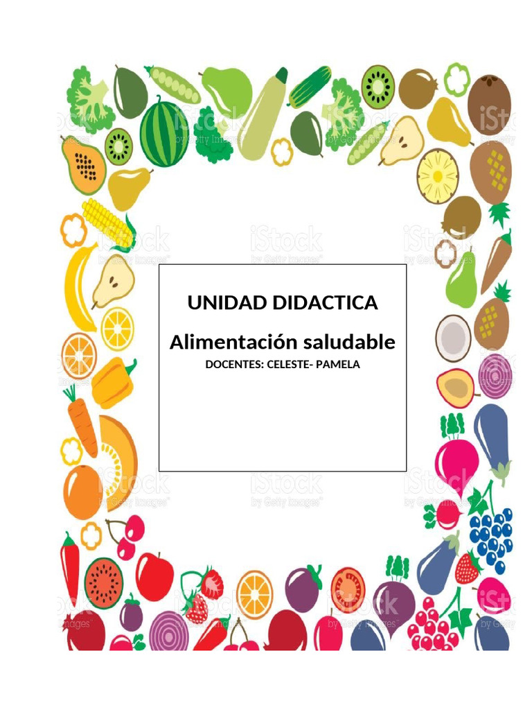 Unidad Didactica Alimentos | PDF | Alimentos | Educación de la primera infancia