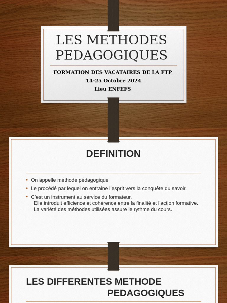 Méthodes Pédagogiques en Formation | PDF | Pédagogie | Apprentissage