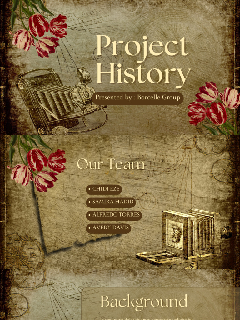 Brown Beige Vintage Antique History Project Presentation PDF | PDF