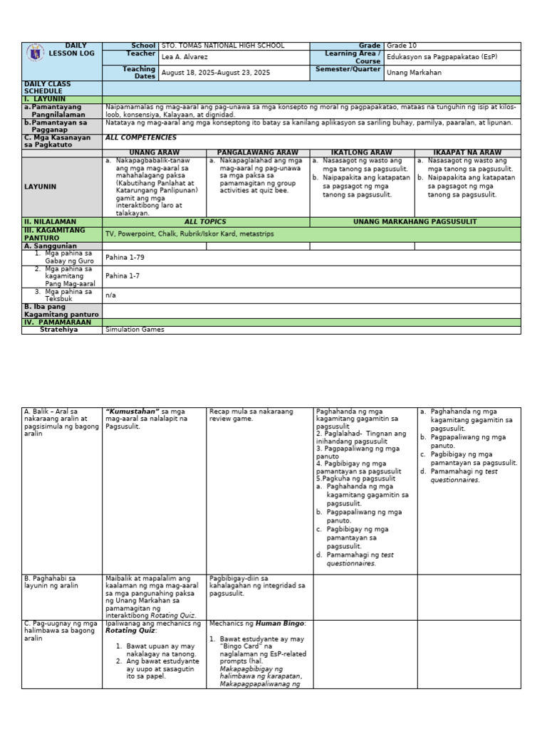DLL g10_Aug 18-Aug 23_week 9 (1) | PDF