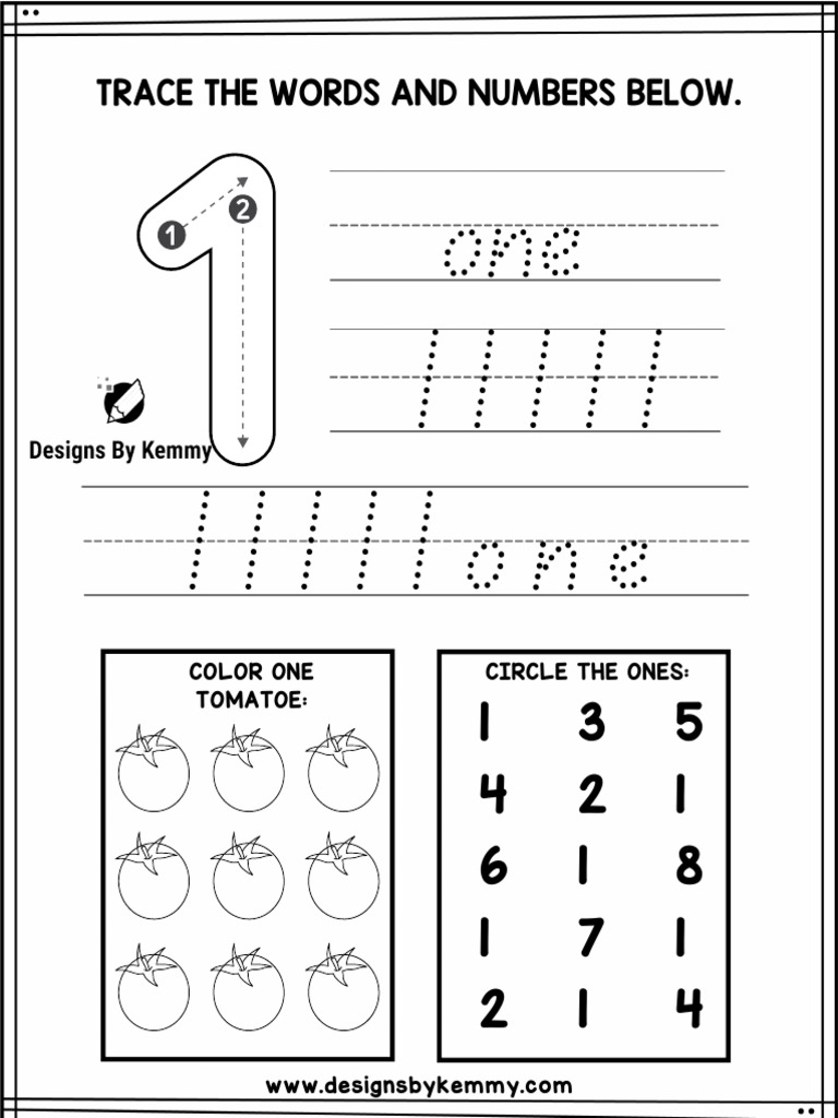 Zero to Nine Handwriting Worksheet 9 | PDF