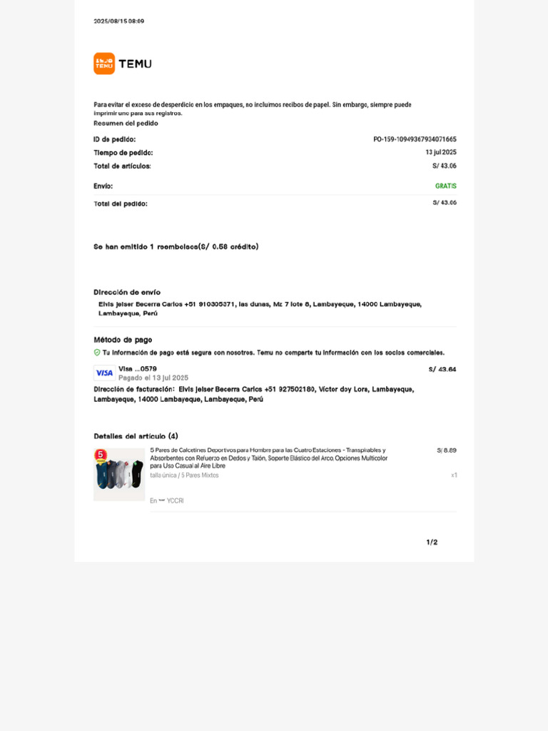 Temu Web Document | PDF