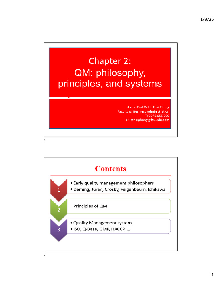 QM-c2 - Student - Philosophy, Principles and Systems of Quality ...