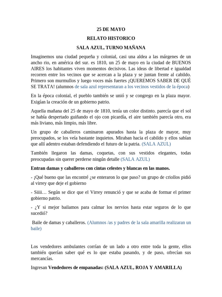Revolución de Mayo: 25 de mayo de 1810 | PDF