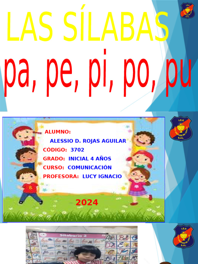Las Silabas Pa, Pe, Pi, Po, Pu | PDF