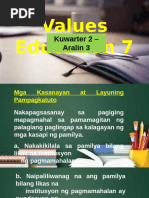 Values Education 7 (Q2 - Aralin 1, Linggo 1) | PDF