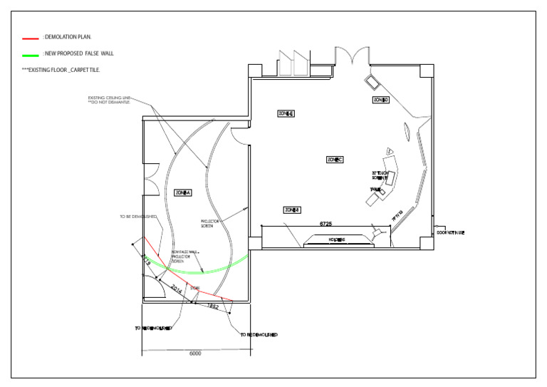 Demolition Plan for False Wall Installation | PDF