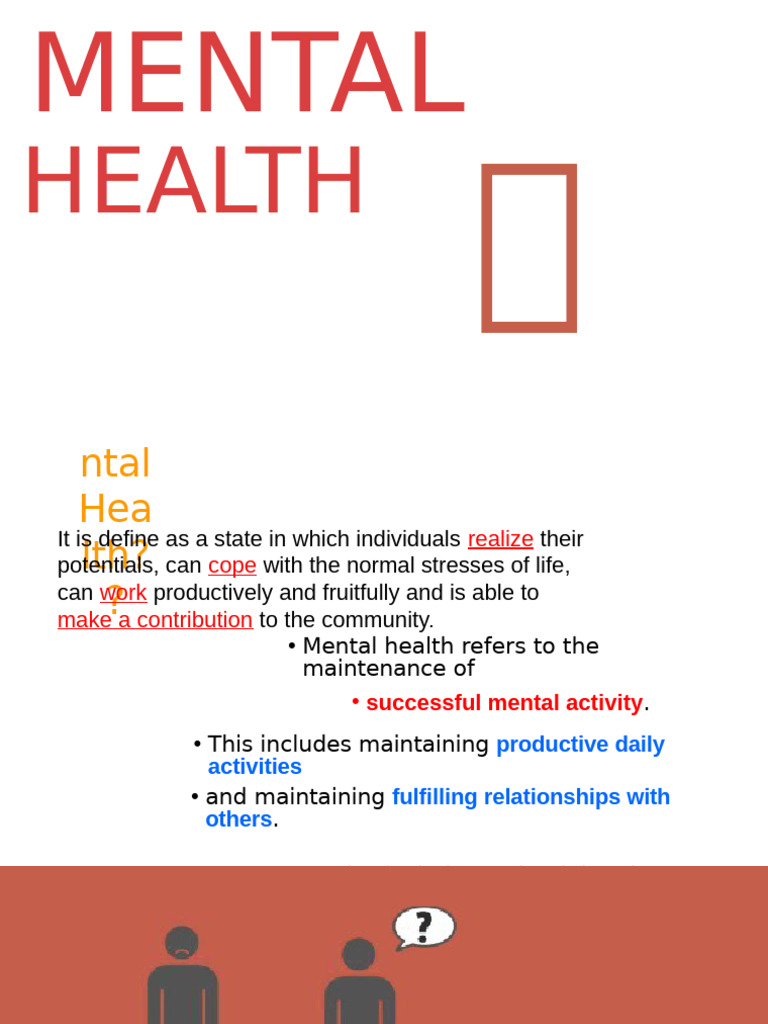 MENTAL Health Grade 7 Vergara | PDF | Mental Disorder | Mental Health