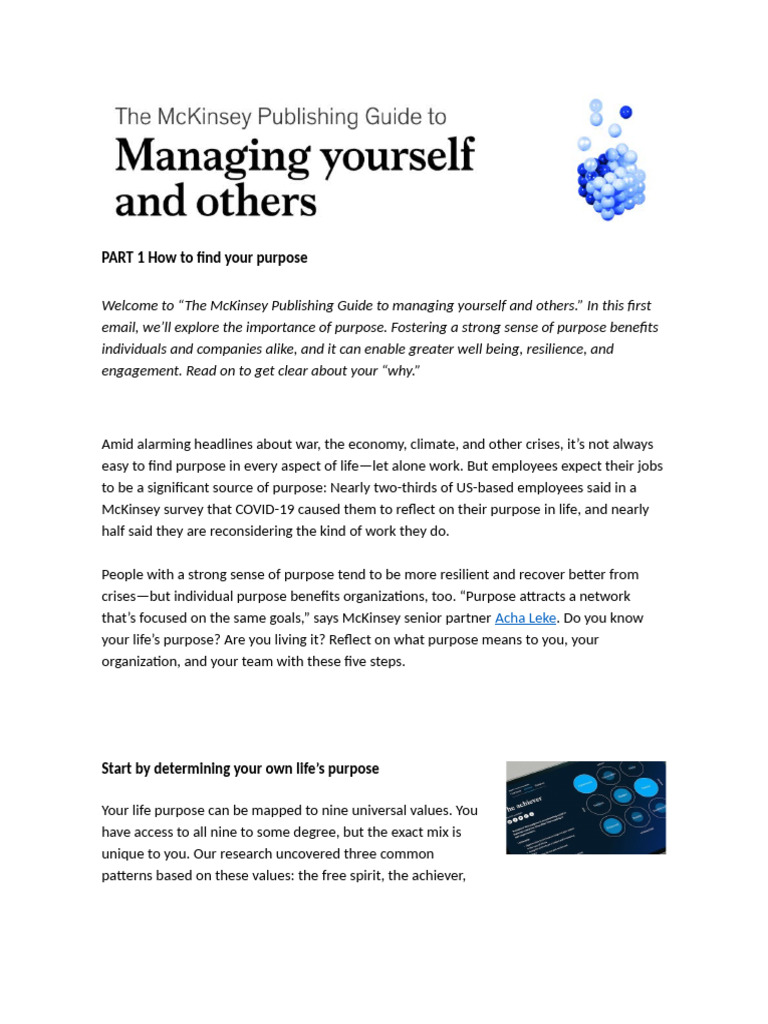 Discovering Your Life's Purpose | PDF | Learning | Mindset