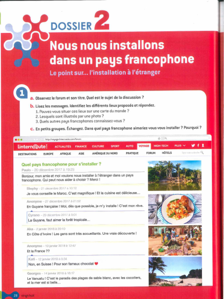 Cosmopolite 3 b1 Dossier 2 | PDF