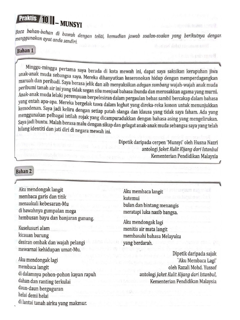 Soalan Munsyi | PDF