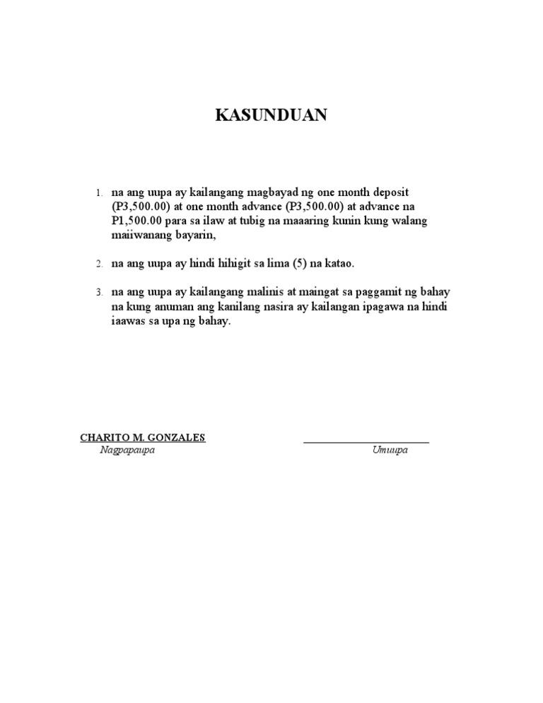 KASUNDUAN | PDF