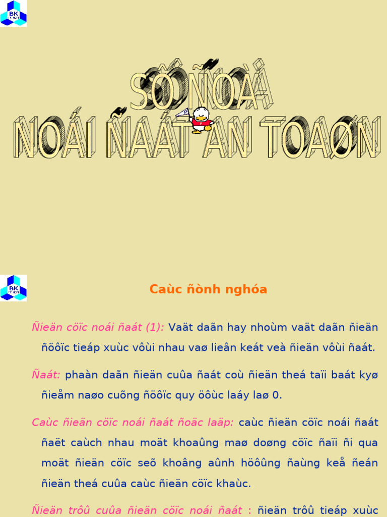 An Toan Dien Truong Phuoc Hoa c2 Gioi Thieu So Do Noi Dat | PDF