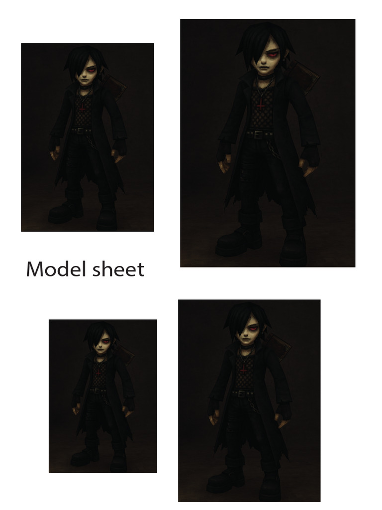 Model Sheet Goth Character | PDF