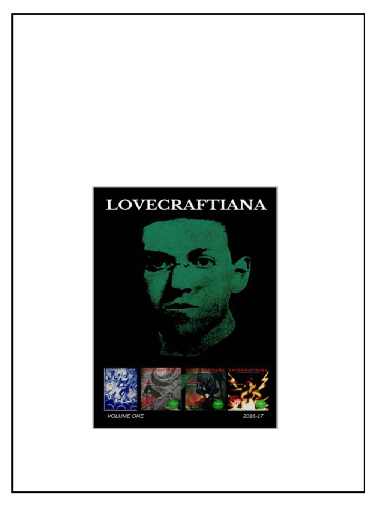 Lovecraftiana The Magazine Of Eldritch Horror 201617 1st Edition Rogue ...