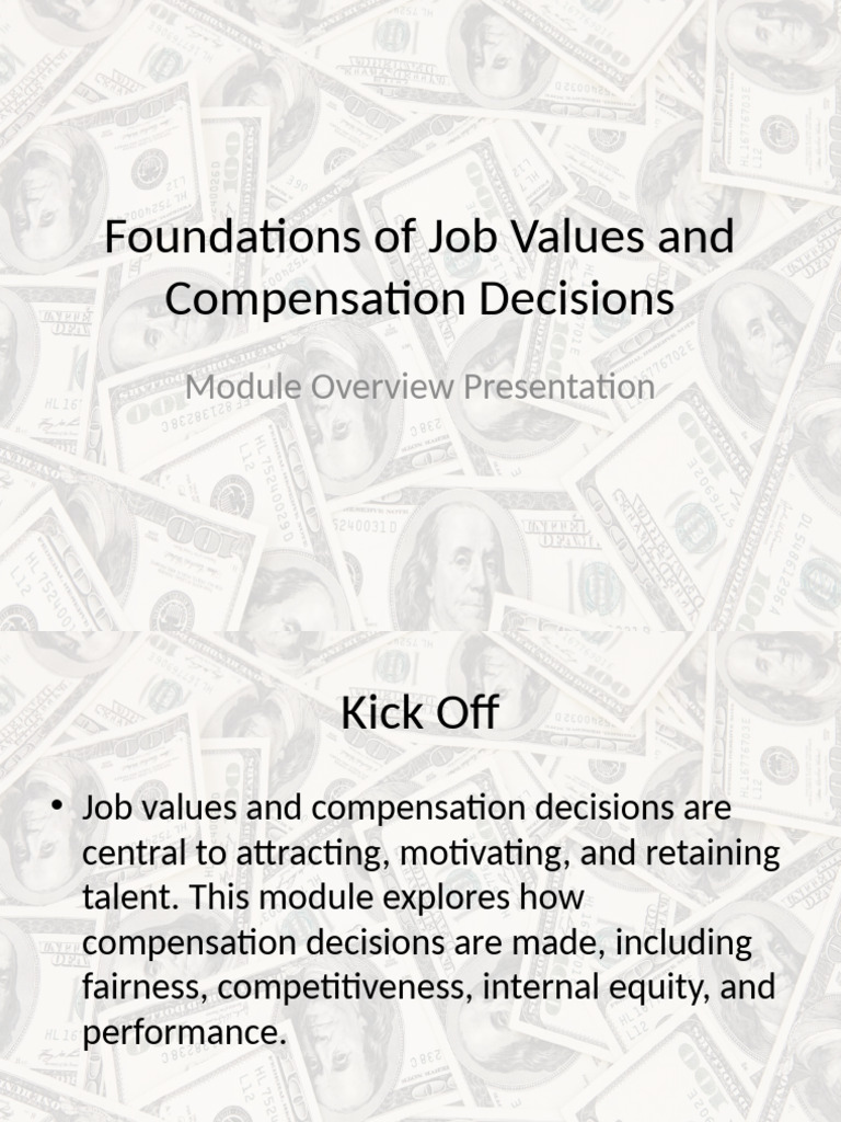 Job Values and Compensation Strategies | PDF | Evaluation | Social ...