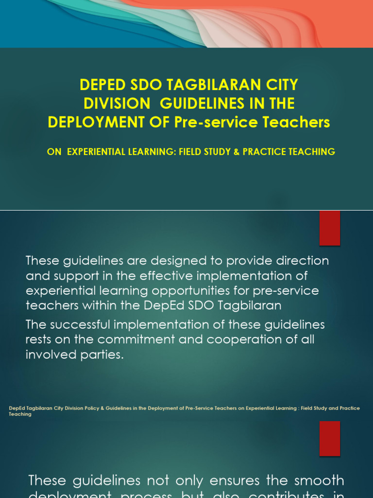Guidelines for Pre-Service Teacher Deployment | PDF | Child Abuse ...