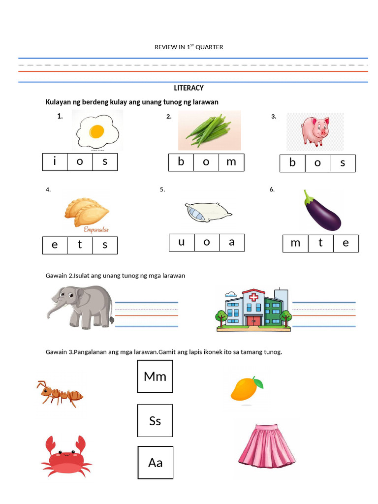 Review in 1st Quarter | PDF