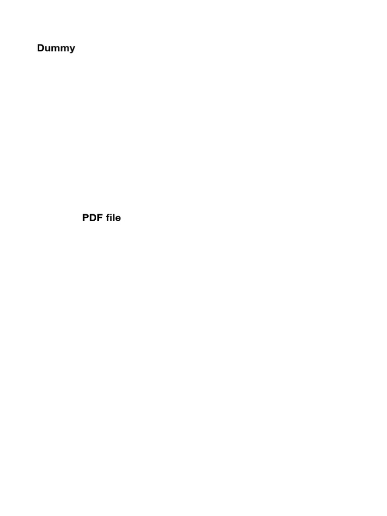 Dummy | PDF