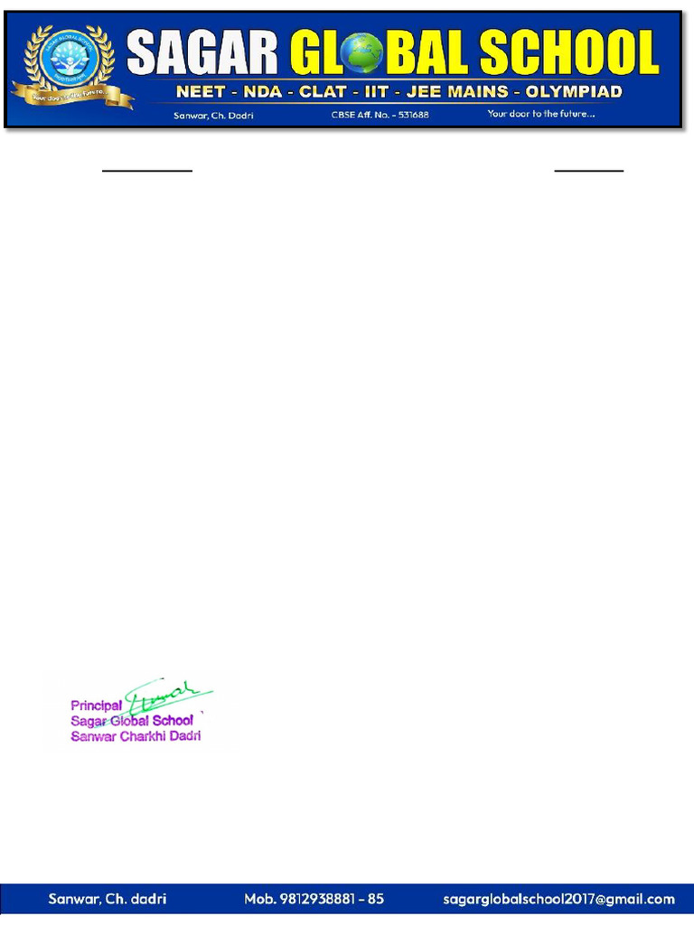 Invitation CBSE Games SGS | PDF