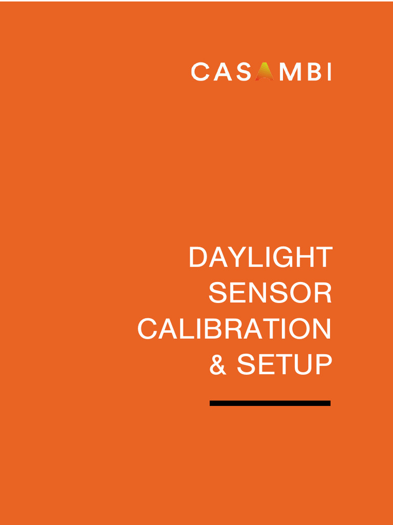 Daylight Sensor Calibration & Set Up 9-2020 | PDF | Lighting | Calibration