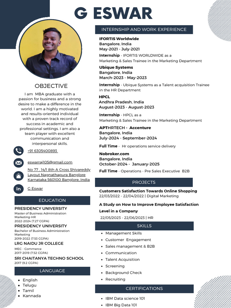 G Eswar | PDF | Business