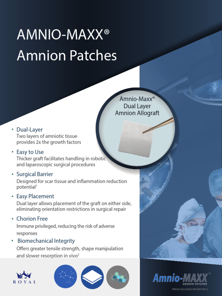 Amnio-Maxx® Surgical Barrier Overview | PDF | Cell Biology | Medical ...