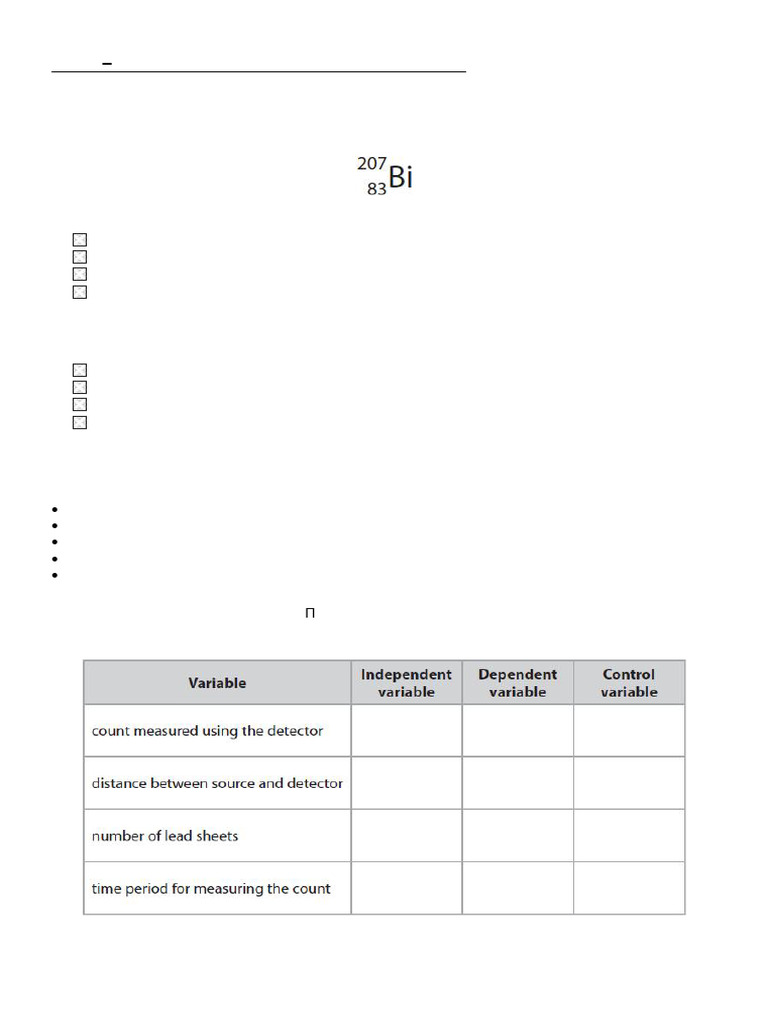 Unit 7 Radioactivity and Particles Exam Questions | PDF | Radioactive ...