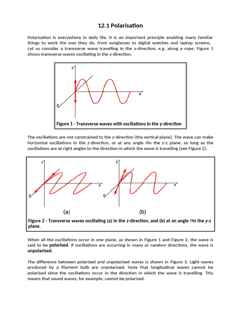 12 1 Polarisation Further-Reading | PDF | Liquid Crystal Display ...