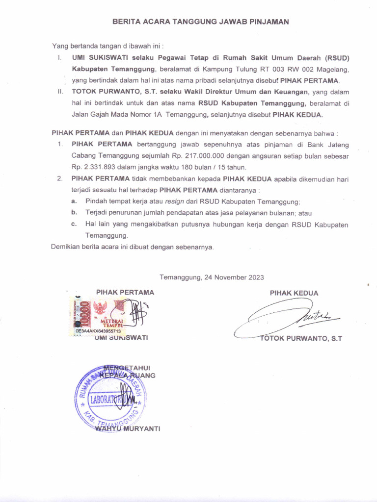 Form Acc Kepala 20231125 | PDF