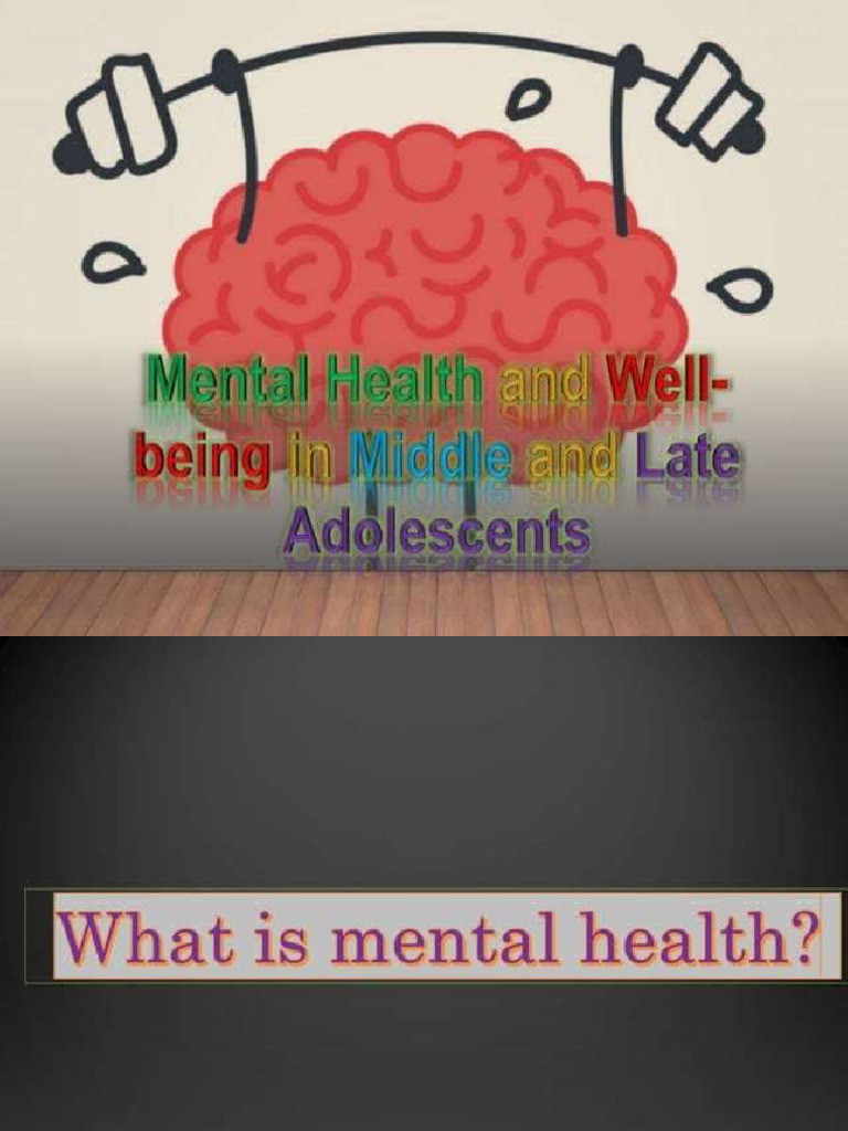 Mental Health Well Being | PDF