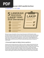 Apa Itu LAKIP Dan Mengapa Wajib Dibuat | PDF