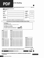 Sample Answer Sheets | PDF | Evaluation | University Of Cambridge