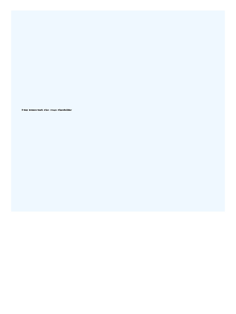 3 Day Bounce Back Plan | PDF