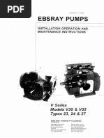 Ebsray V30 & V35 Pump Manual | PDF | Pump | Valve