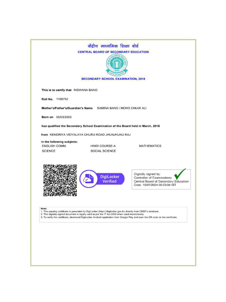 Board Certificate | PDF
