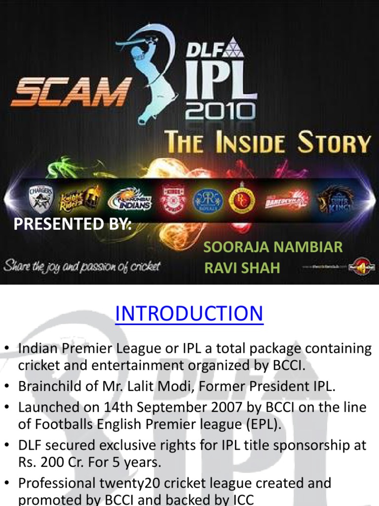 IPL Scam | PDF | Sports | Business