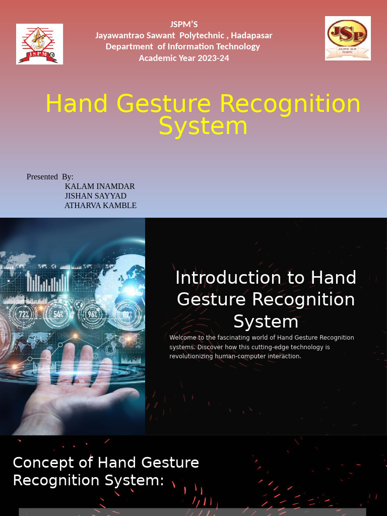 Hand Gesture Recognition Systems Overview | PDF | Human Communication ...