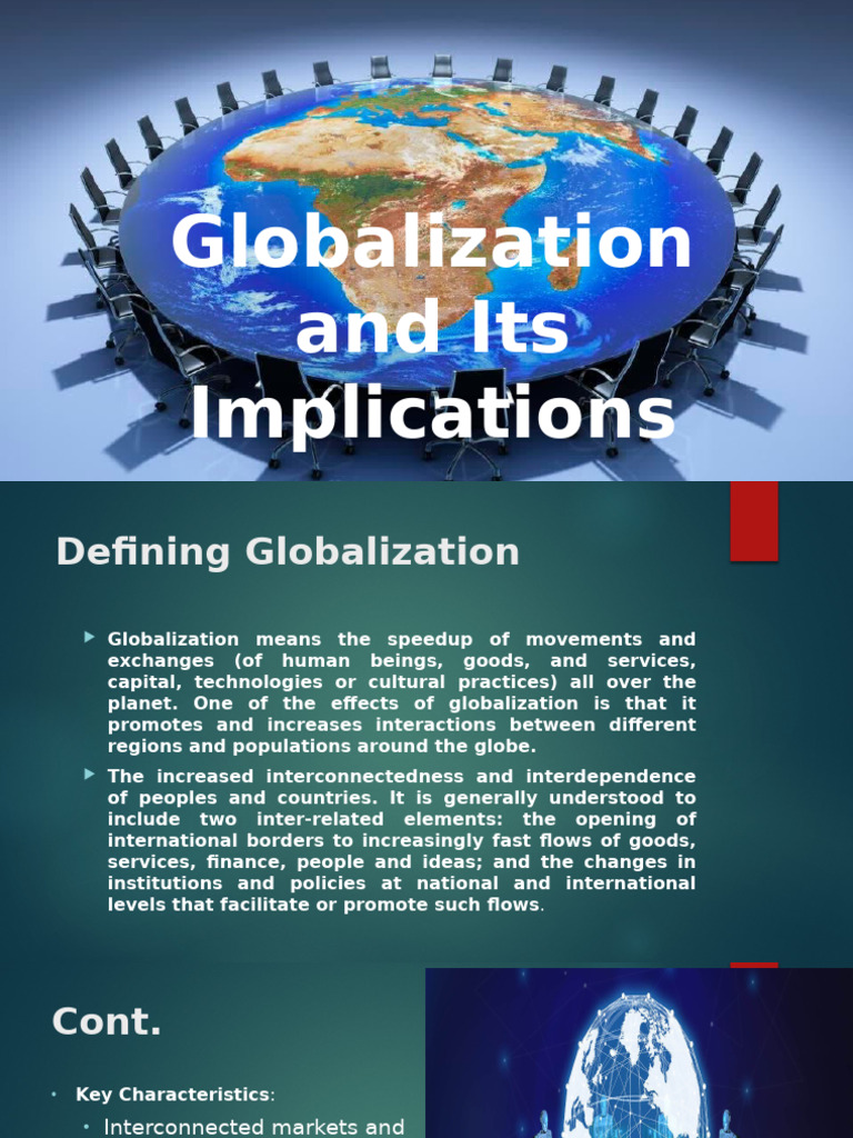 Understanding Globalization's Impact | PDF | Globalization | Economic ...