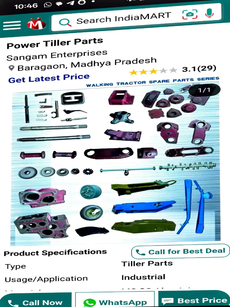 Greaves Power Tiller Parts Catalogue | PDF