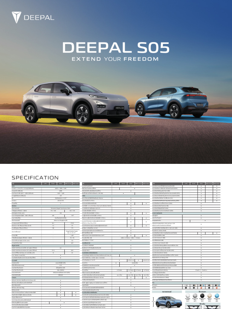 DEEPAL S05 Thai Version | PDF