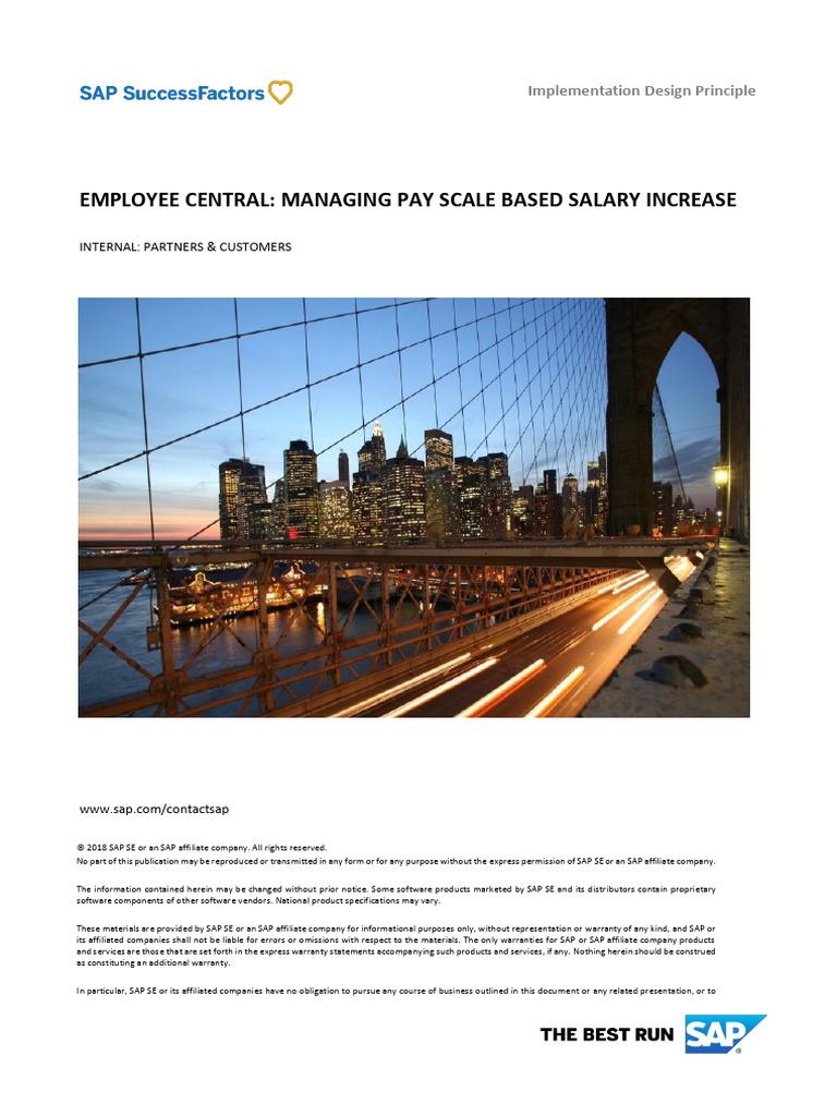 03 IDP - Employee Central-Manage Pay Scale Based Salary Increase | PDF ...