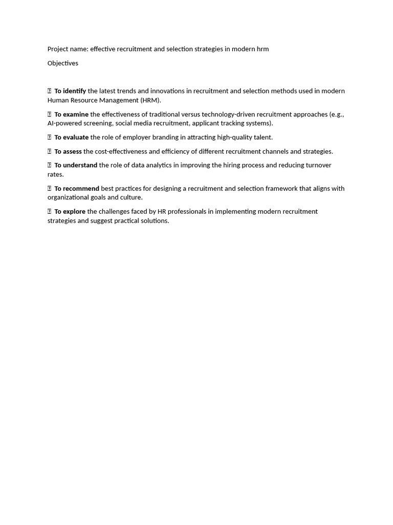 Modern HRM Recruitment Strategies Guide | PDF
